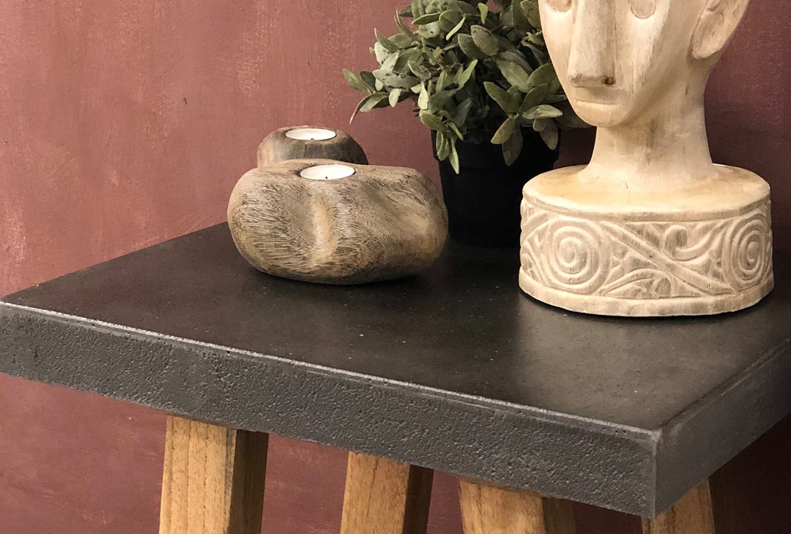 Adra Rectangular Lamp Table - Loom Loft