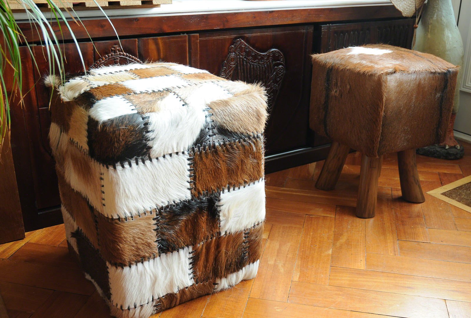 Kasese Patchwork Stool Box - Loom Loft