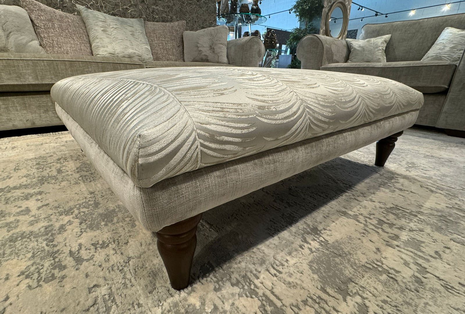 Halken Large Square Stool - Loom Loft