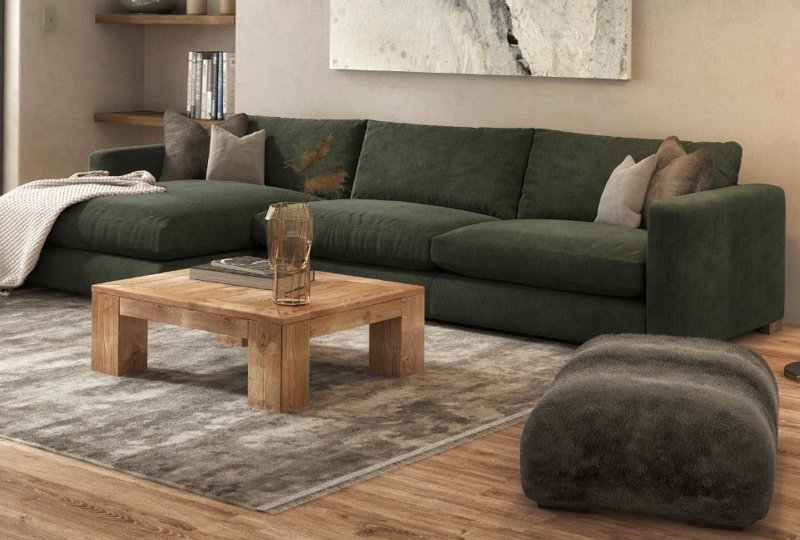 Blake - Large Chaise Sofa - Loom Loft