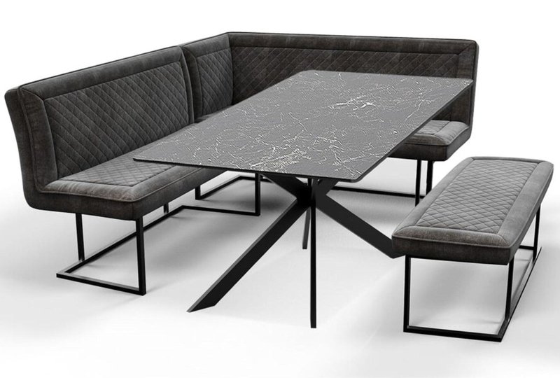 Austin Corner Bench & Dining Table Set - Loom Loft