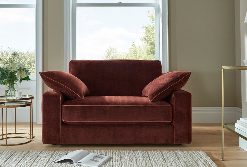 Marsden Round Swivel Cuddle Chair | Love Seat | Loom Loft