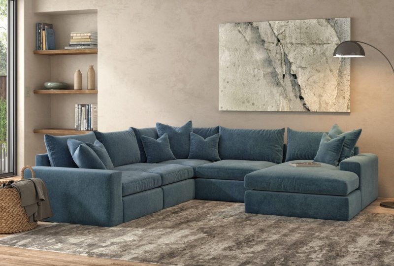 Pendle Large Chaise Sofa - Loom Loft